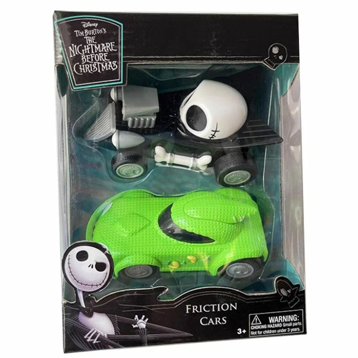 Disney Nightmare Before Christmas Friction Cars / Детский набор игрушечных машинок, который можно запустить
