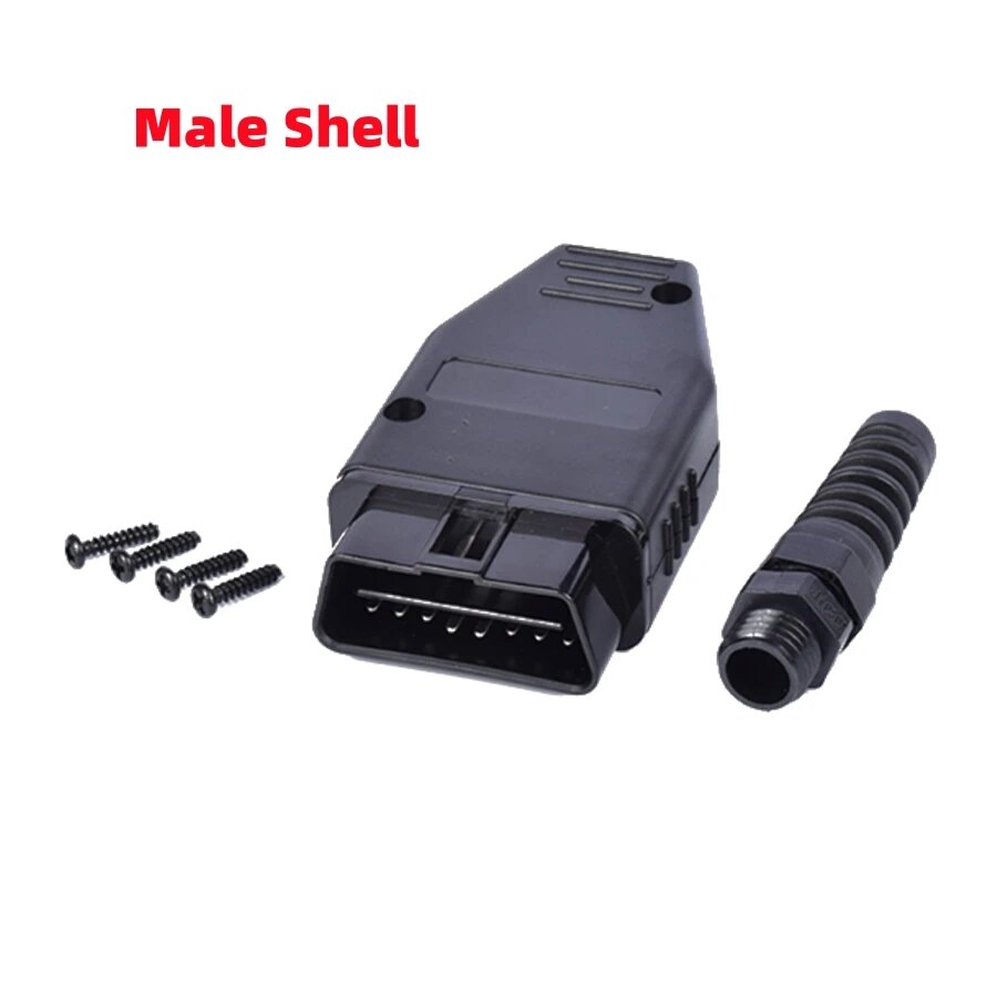 16-контактный автомобильный диагностический интерфейс OBD2 адаптер OBDII 30 см Male Shell