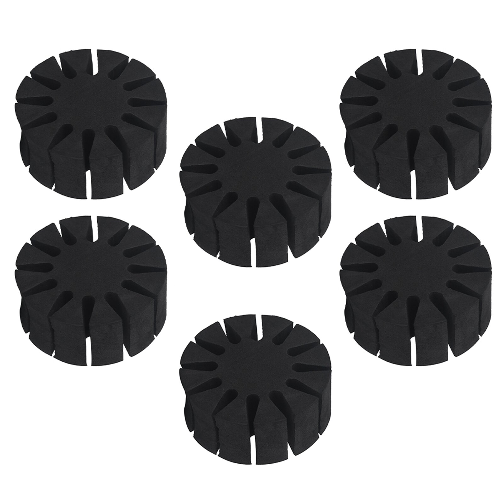 6 шт Подставки для стрел Круглые Рacks Arrow Separator Holder из Пены EVA, Черный цвет, Диаметр 7 см, Высота 3 см, Вместимость 12 шт стрел, Диаметр стрел 6-8 мм, Для охоты и стрельбы, Акссессуар для арбалета
