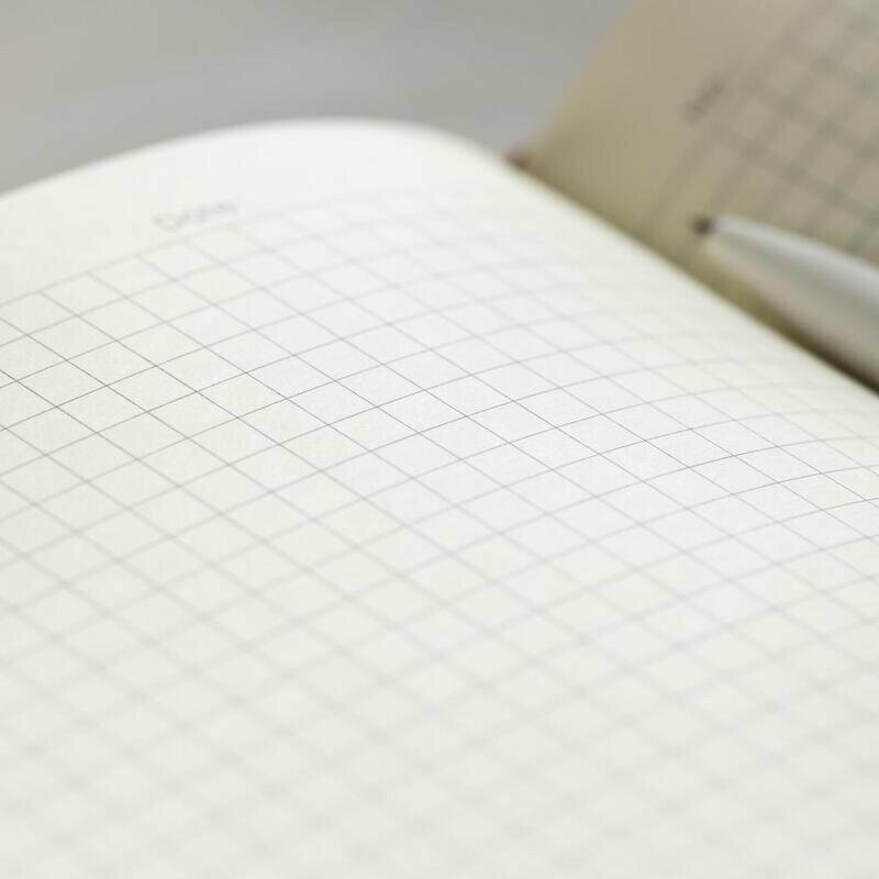 Блокнот Deli А5 96л 80 г/м тверд. облож, кл.5x5мм, петл/ручк, хаки кожа EN118G, 1793239