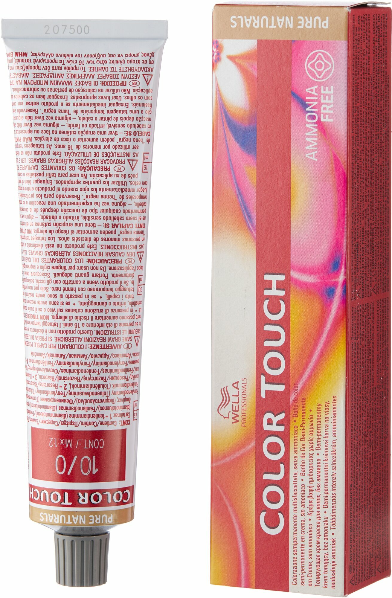 Крем-краска Wella Professionals Color Touch для волос без аммиака , 10/0 яркий блонд , 60 мл