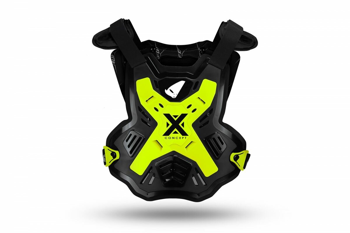 Мотозащита панцирь UFO X-CONCEPT CHEST PROTECTOR (без плеч) Neon Yellow