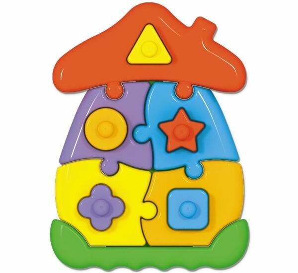 Логическая игрушка Stellar "Домик" пазл, сортер, пирамидка (02171)