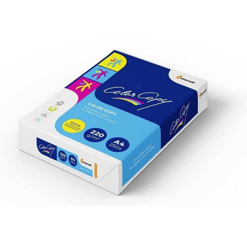 Бумага Color Copy для цветной лазерной печати, А4, 220 г, 161% CIE, 250 листов