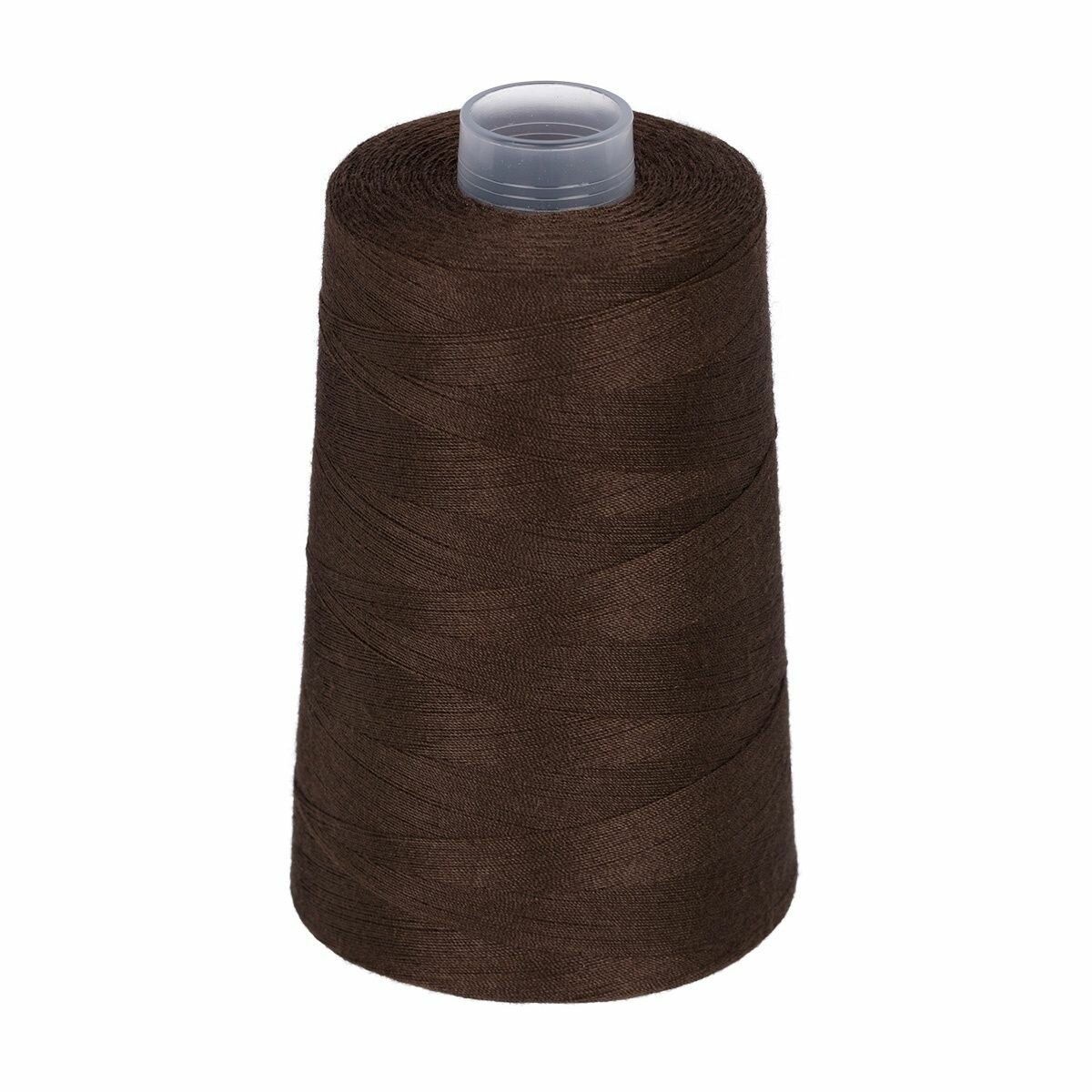 Швейные нитки ПНК им. Кирова армированные 70 лл, 2500 м, цвет №5312, 189 темно-серый, коричневый