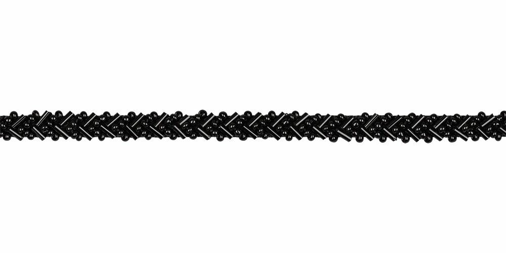 Декоративная лента Floranta "Waxflower", 7 мм, 5 м, №02, черная
