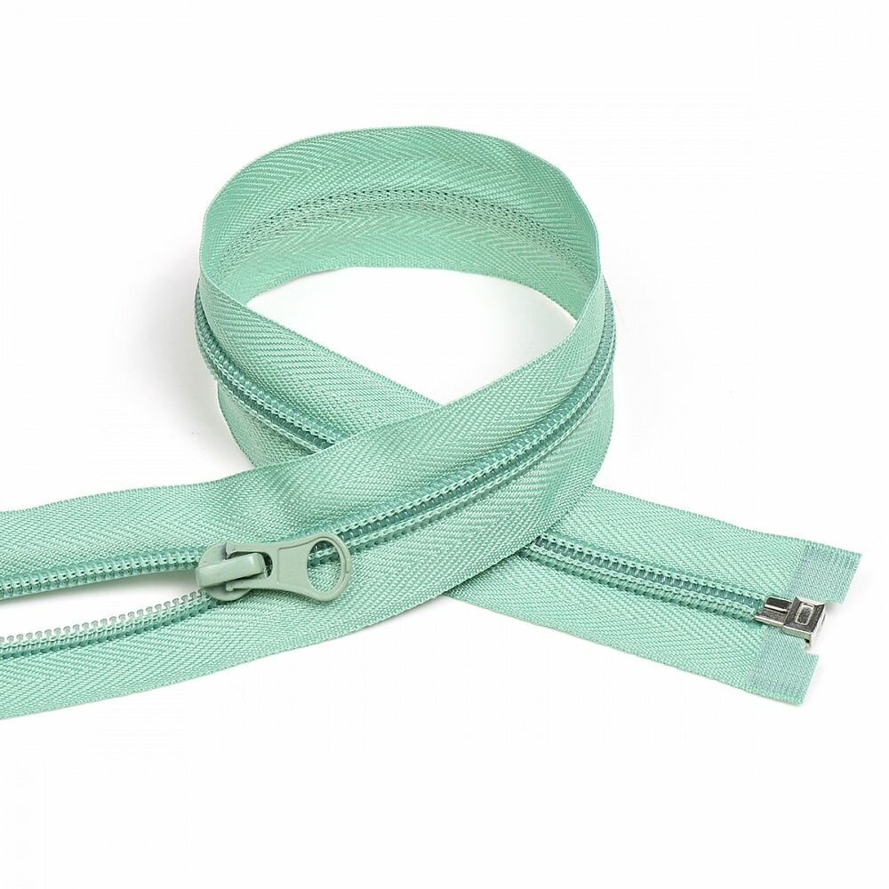 Молния MaxZipper пластмассовая, спираль, 40 см, цвет S004, полынь, упаковка 50 штук