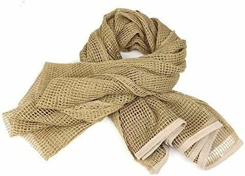 Тактический сетчатый камуфляжный шарф, дышащая снайперская вуаль