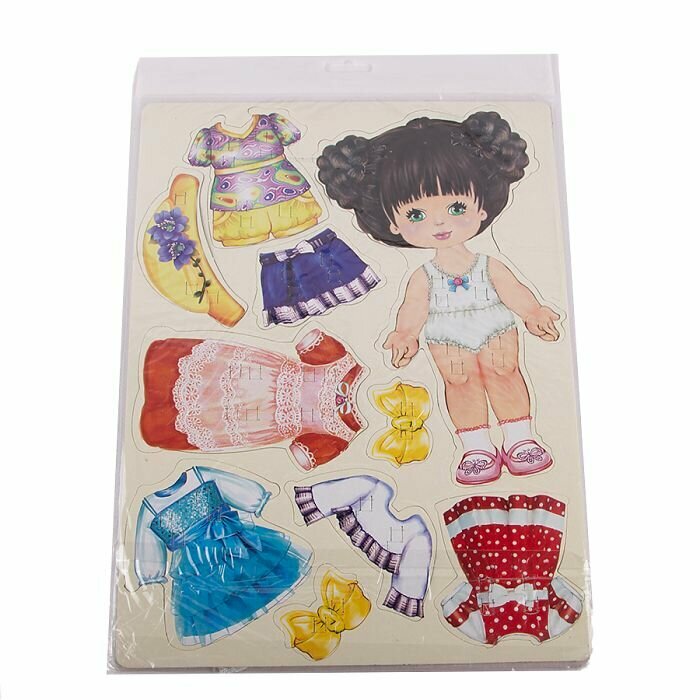 Обучающая развивающая кукла с шнуровкой в наборе для девочек "Весёлые тесёмочки Машеньки"