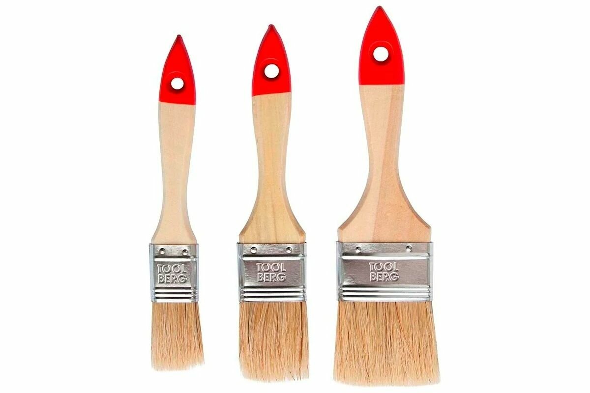 Набор малярных кистей Классик Стандарт для всех типов красок и эмалей 3 шт. (кисти 25 мм, 50 мм и 75 мм)