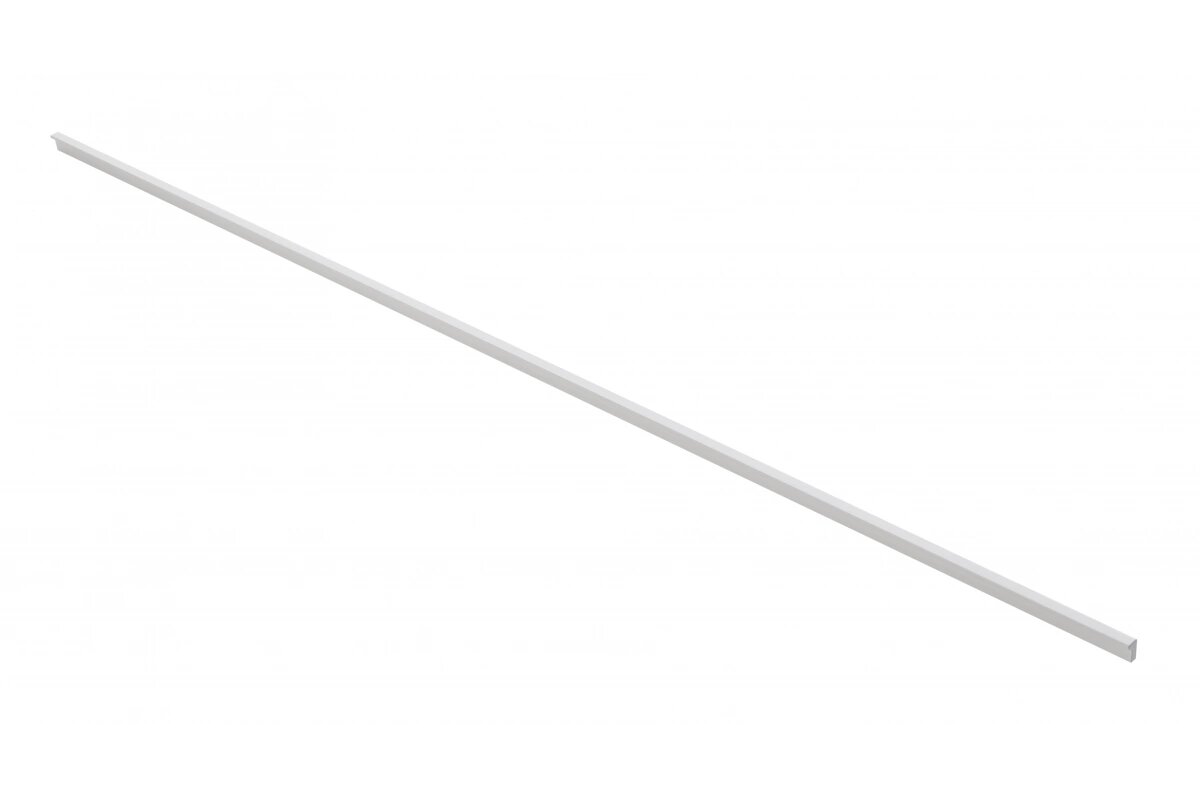 Ручка мебельная алюминиевая GTV PILLAR L-1200 мм, белый матовый