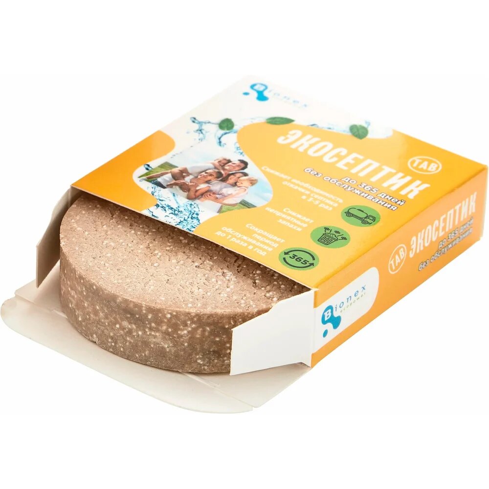 Bionex Бактерии для септиков и выгребных ям Экосептик (1 таблетка) 292