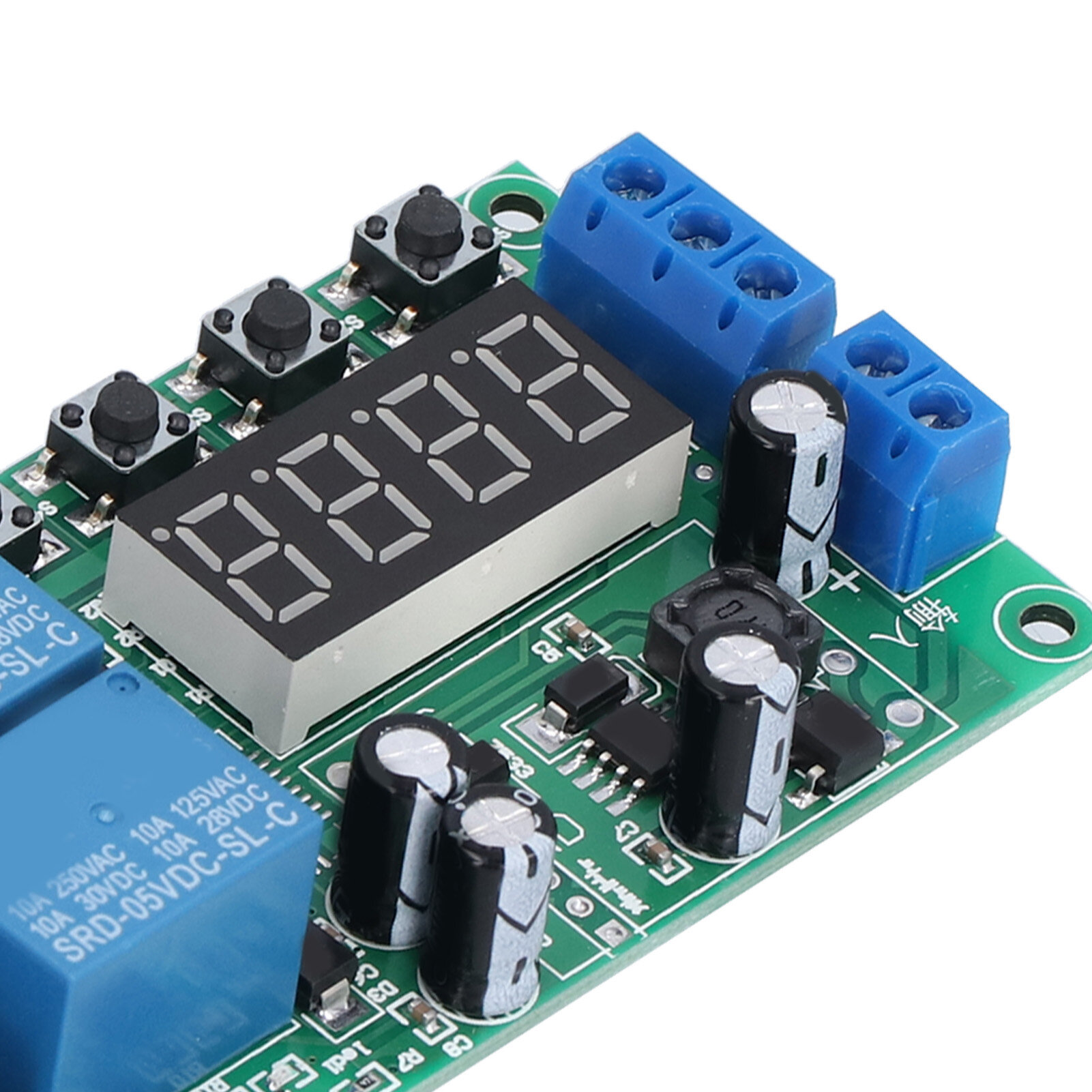Модуль реле задержки, 2-канальный импульсный триггер, таймер выключения питания, переключатель цепи YF 7, 7 30 В постоянного тока