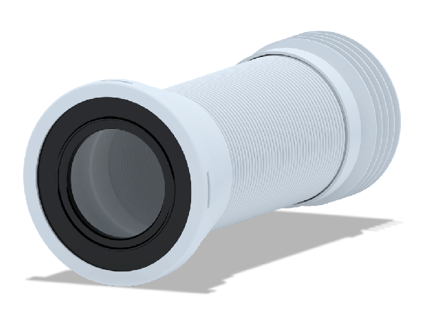 Гофра д/унитаза 280/575 гибкая, с металической спиралью К928 (20) Ани пласт