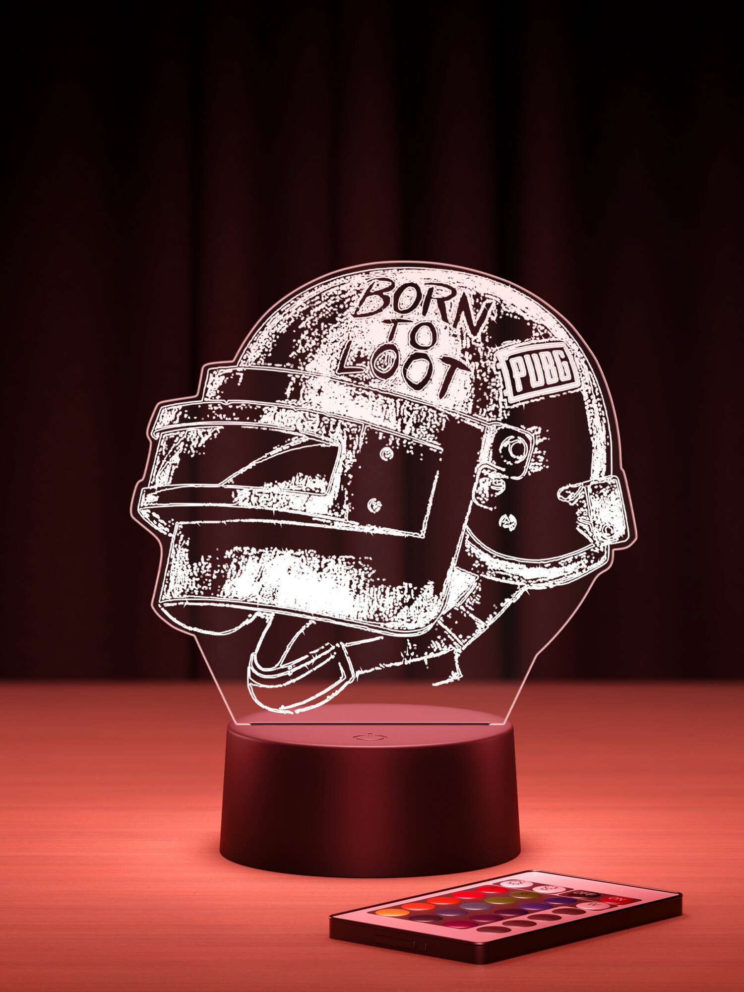 Ночник Игра Пабг - PUBG: Battlegrounds. Подарок геймеру — декор для игровой комнаты с символикой популярных игр, узнаваемыми персонажами и атмосферой киберспорта.