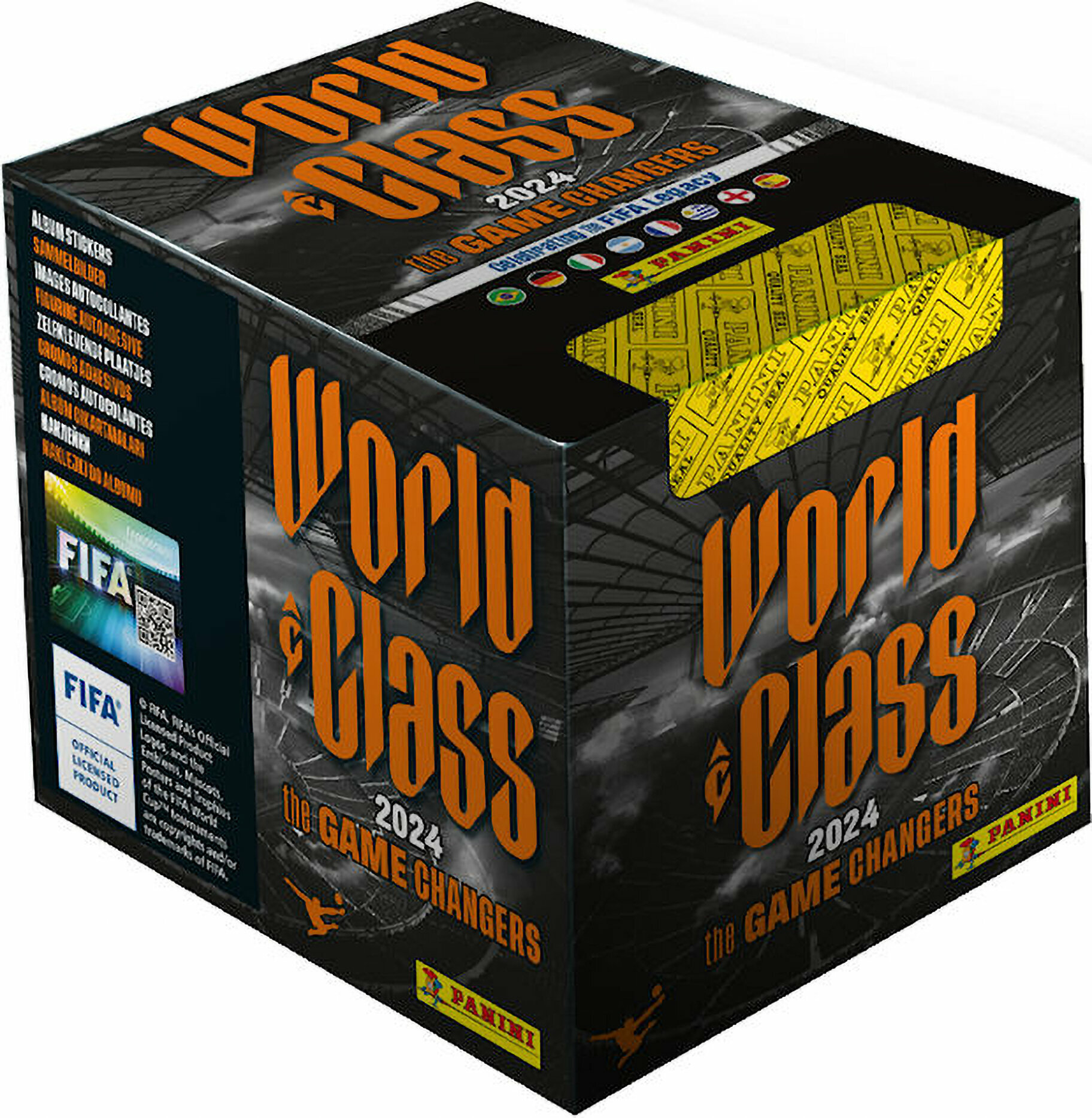 Наклейки для коллекционирования Panini FIFA World Class 2024, бокс, 250 наклеек