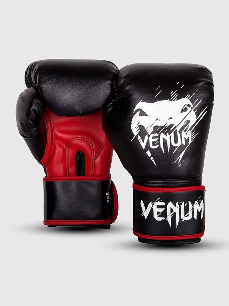Перчатки боксерские детские Venum Contender Kids Black/Red 6 унций