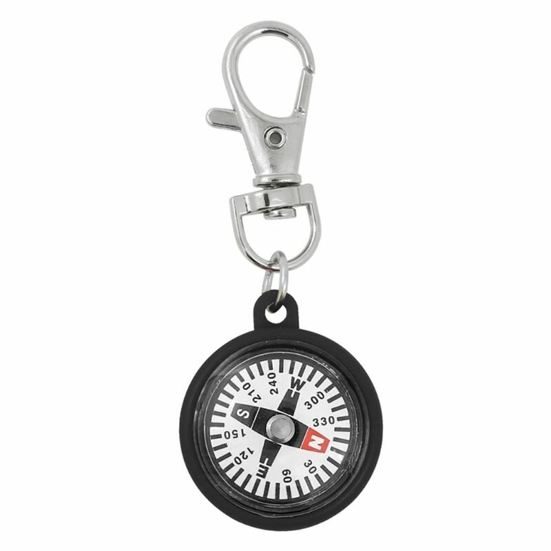 Практичный компас-брелок с плавающим циферблатом для путешествий и исследований, Черный