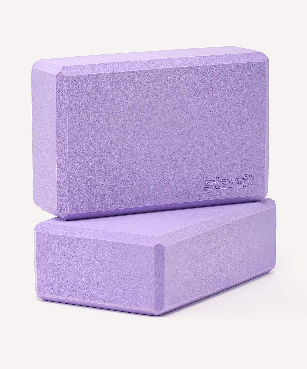 Уценка Блок для йоги STARFIT YB-200 EVA, лиловый, пара