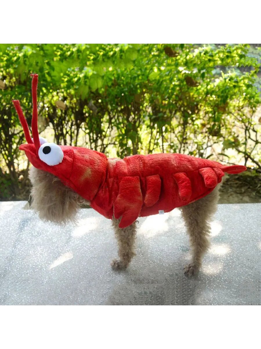 Одежда для собак Костюм лобстера красный