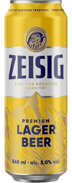 Пиво "Zeisig" Lager, in can, 568 мл