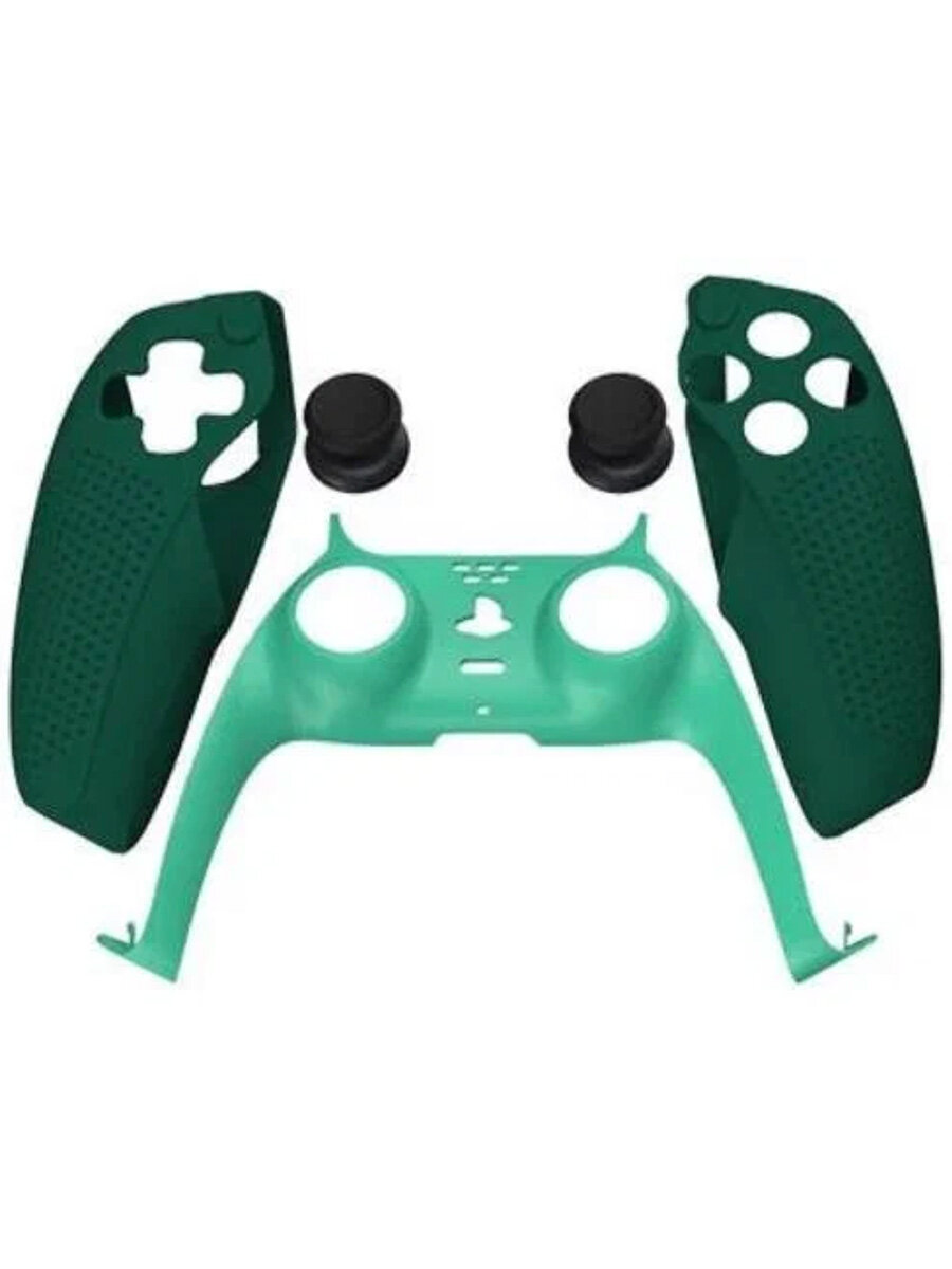 Защитный набор 4в1 для геймпада DualSense PS5 (Dobe TP5-1529) Green