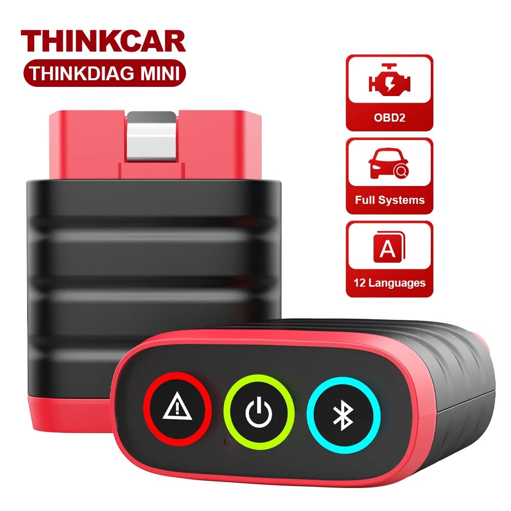 Мини-сканер THINKCAR Thinkdiag OBD2, автомобильный диагностический инструмент, считыватель кодов OBD, полный диагностический сканер системы, бессрочный Бесплатный обновленный, THINKDAIG MINI