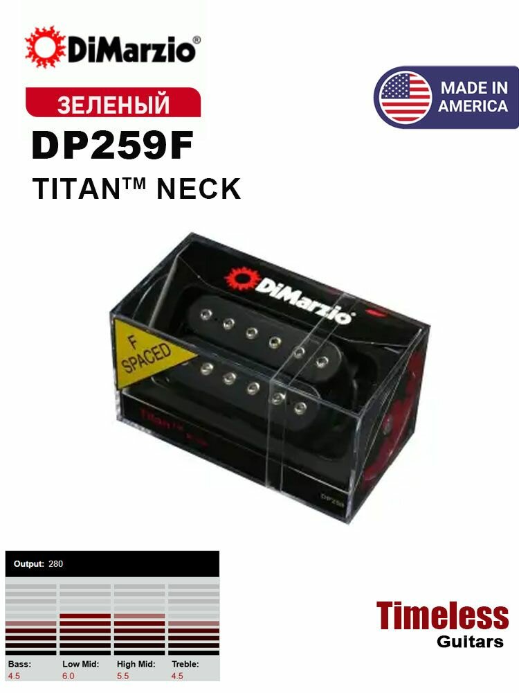 DIMARZIO DP259F Titan Сигнатурные датчики Джейка Боулена для гитары