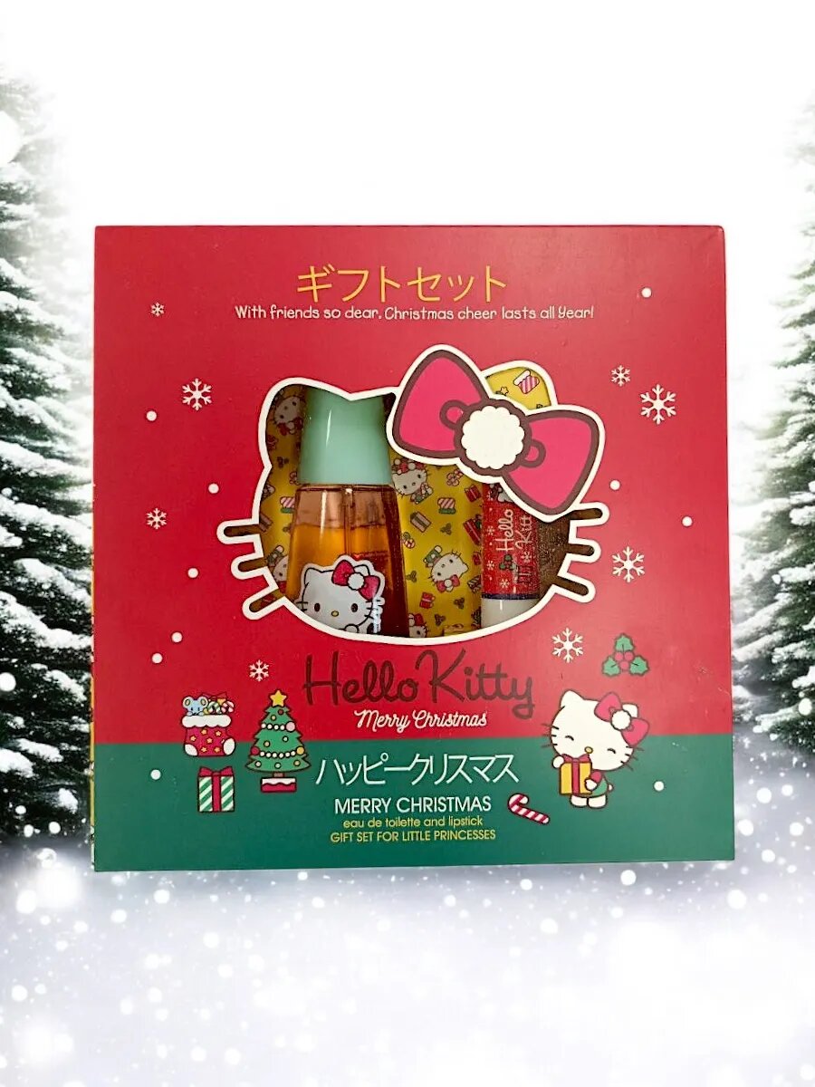 Подарочный набор Merry Christmas Happy Kitty Туалетная вода и бальзам-помадка для губ