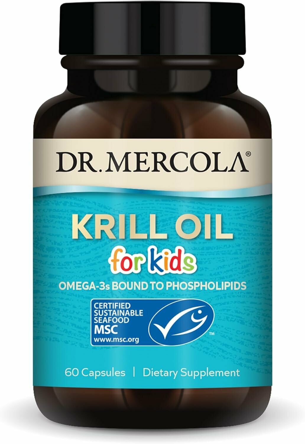 Dr. Mercola, Krill Oil for Kids, масло криля для детей, 60 капсул