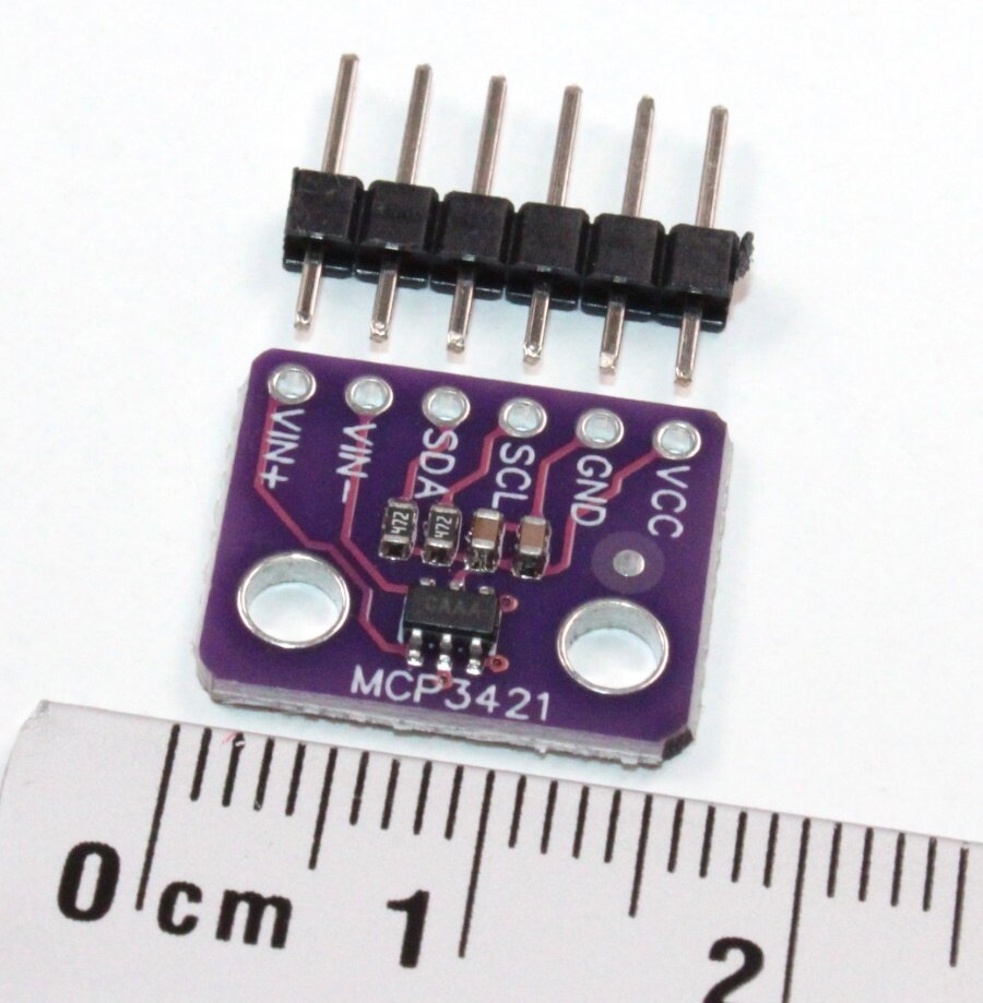 MCP3421, I2C ,18 бит, Модуль АЦП