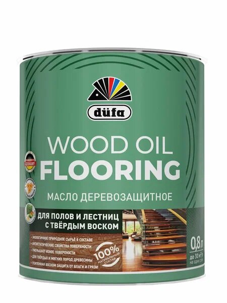 Dufa Масло древозащитное для полов и лестниц Wood OIL Flooring 0,8 л