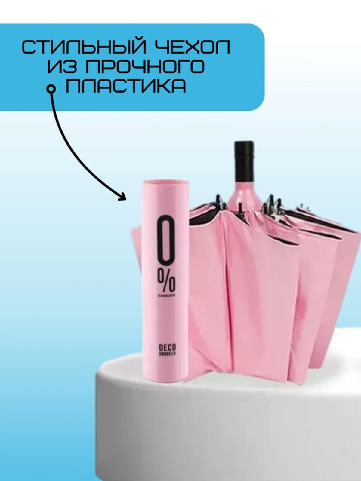 Мини-зонт , желтый — фото 1