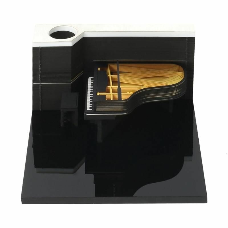 Инновационный еженедельный блокнот-календарь для пианино, Черный