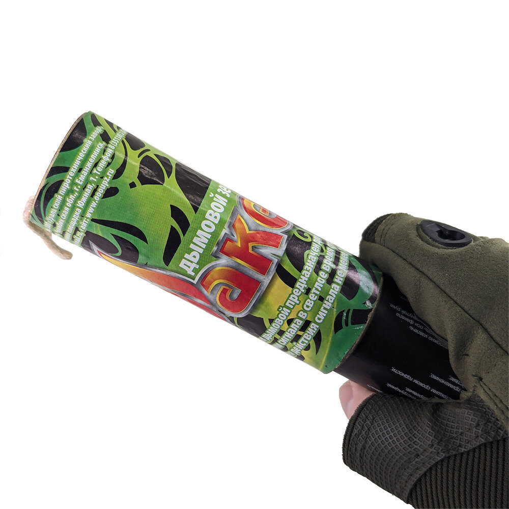 Факел дымовой зеленый для фотосессий