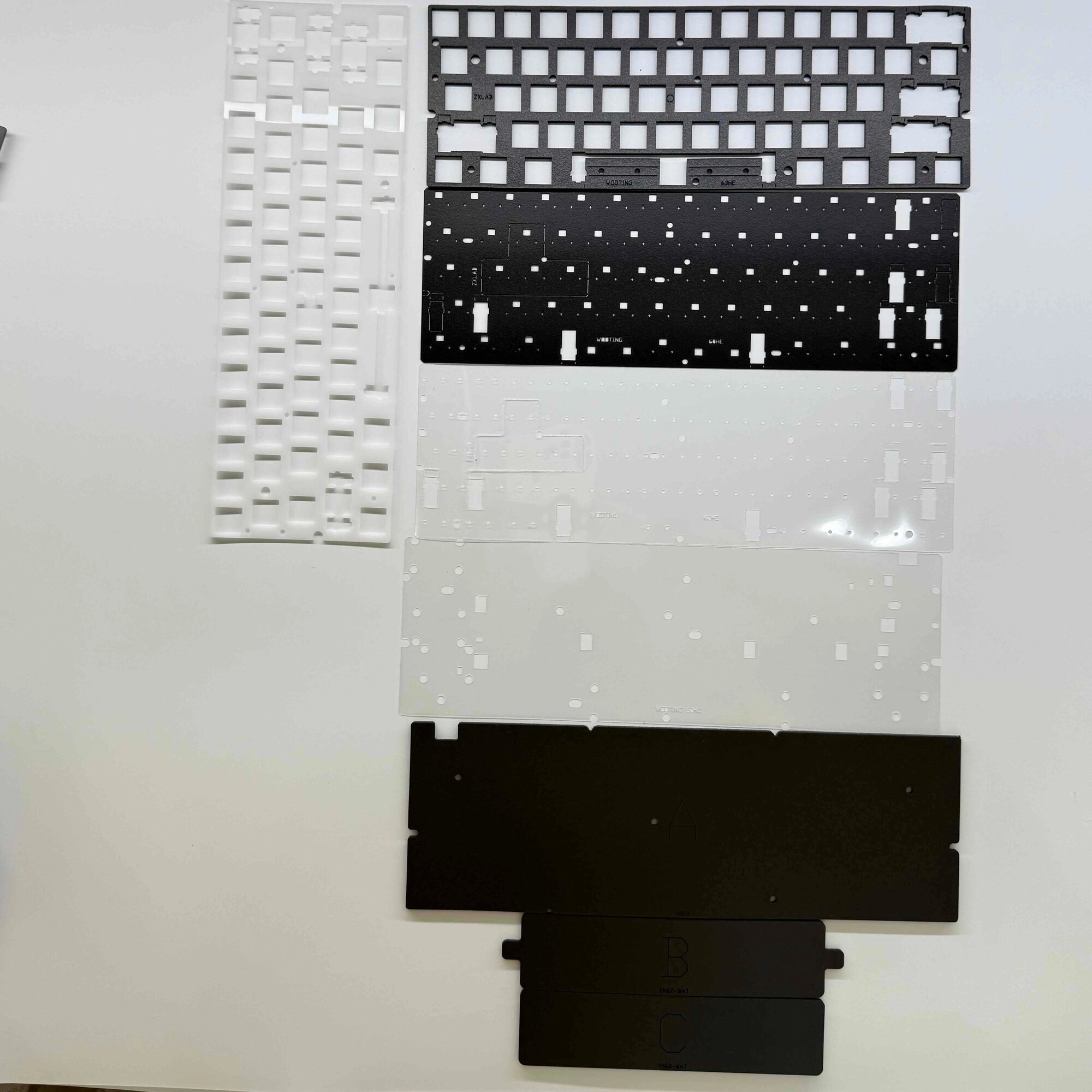 Wooting60HE модифицированная клавиатура ym60 с магнитной осью, специальная звуковая сумка PORON, сэндвич, хлопковая