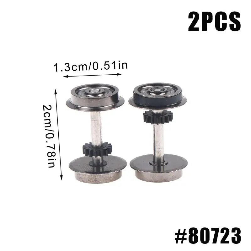 2 шт. металлические колеса MYPANDA для моделей поездов HO 1:87 A1