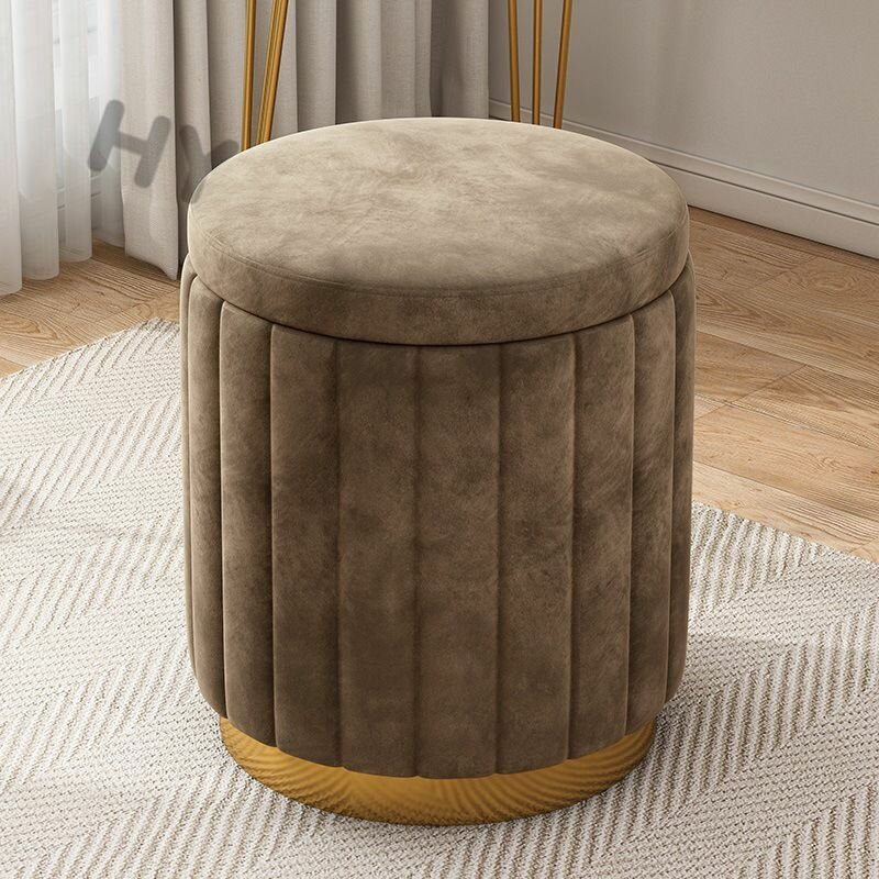 Табурет Caroli 34×34×44см — тканевый табурет на деревянной раме с высокоупругим пенополиуретановым наполнителем для спальни
