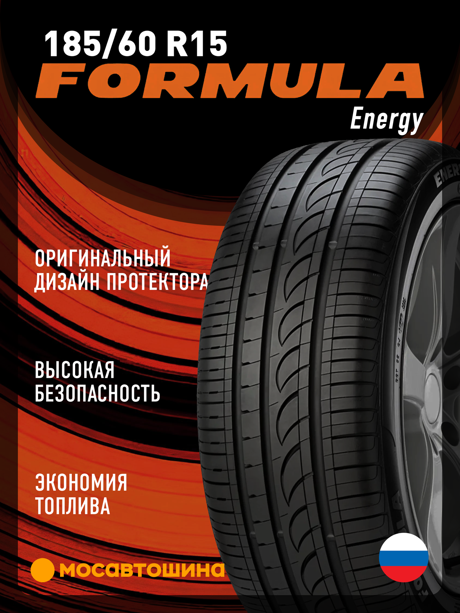 Летние автомобильные шины Formula Energy 185/60 R15 88H XL