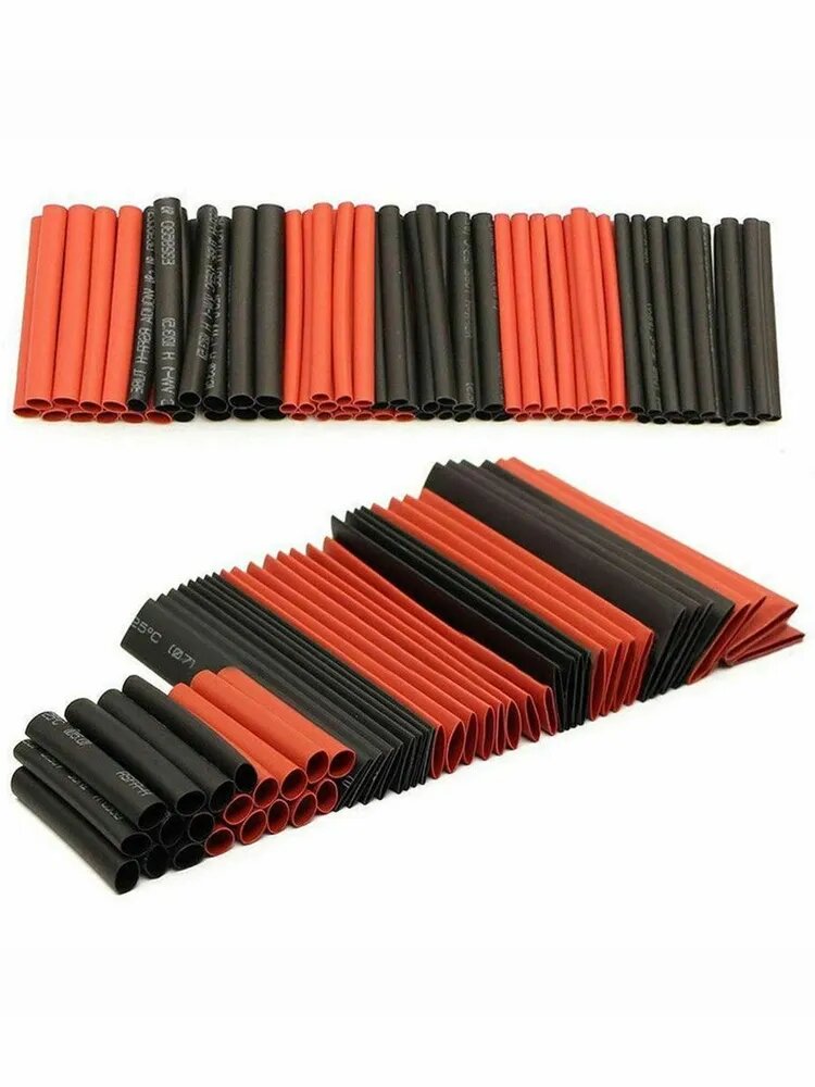 Комбинированный набор термоусадочных гильз для обмотки кабелей и проводов