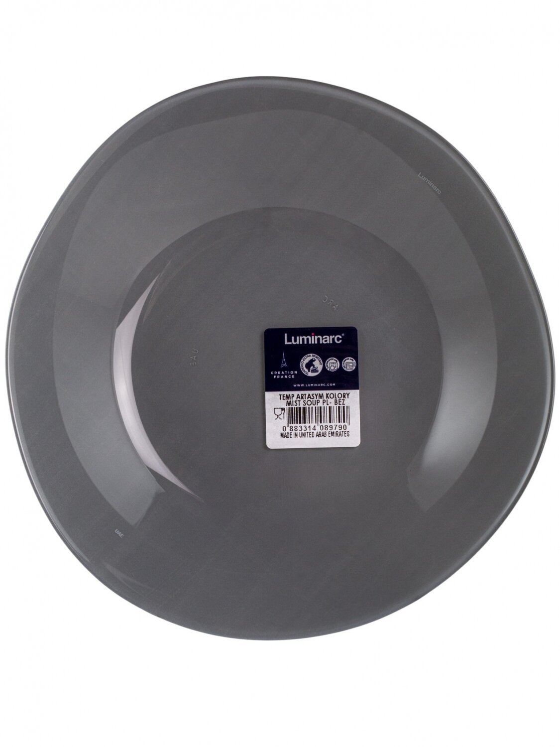 Тарелка суповая LUMINARC "KOLORY MIST" 20 см, 1 штука, для ПММ и СВЧ