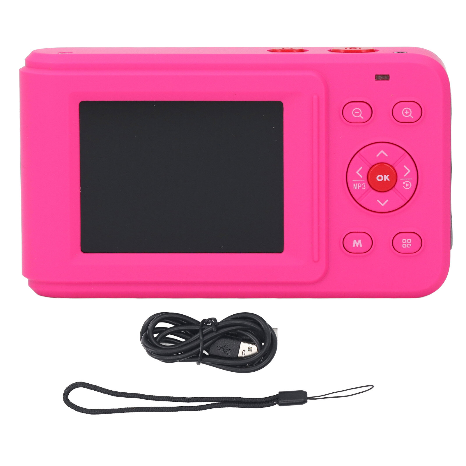 Цифровая камера 72MP 2.5K Видеовыход Двойной экран Компактная камера 16-кратный зум Автофокус Селфи-камера для путешествий Встреч Выпускных Красный