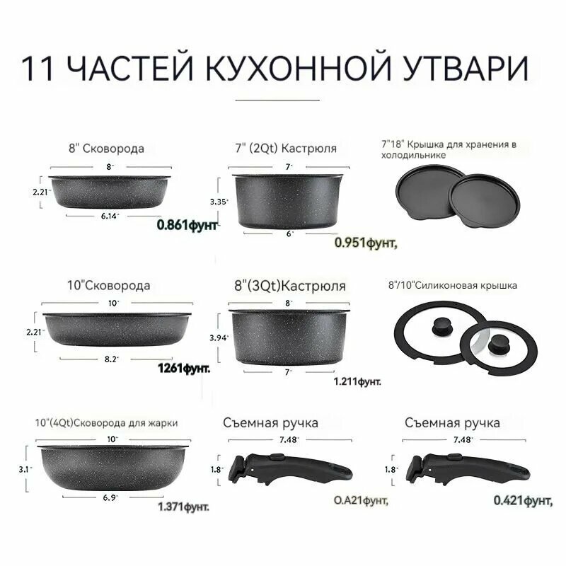 Кастрюля Сервировочный набор, Алюминий, 17 л