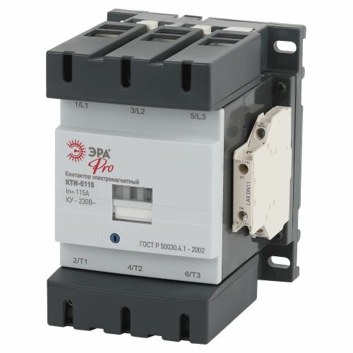 Контактор КТИ-5115 KKT50-115-230-10-E 115А 230В/АС3 PRO, ЭРА Б0054920 (1 шт.)