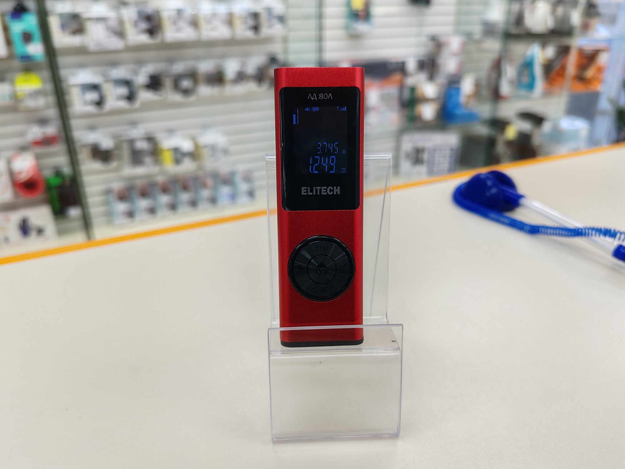 Дальномер лазерный Elitech ЛД 80Л, 80 м БУ уценка