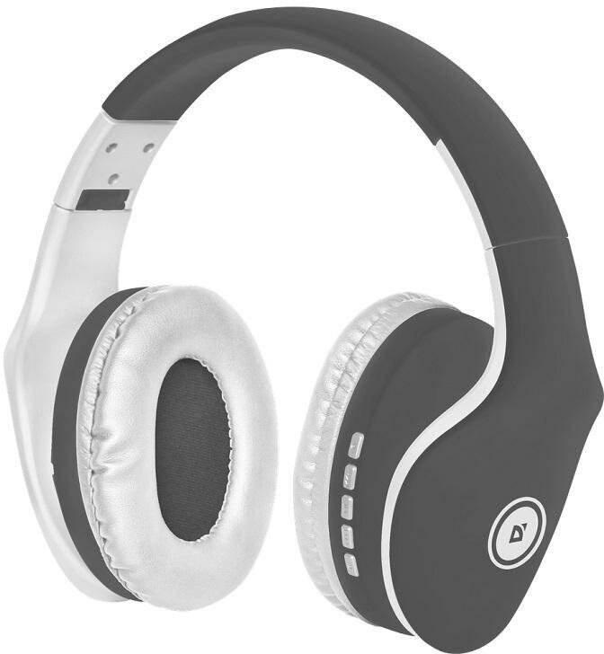 Наушники DEFENDER FreeMotion B525 серый+белый (63527)
