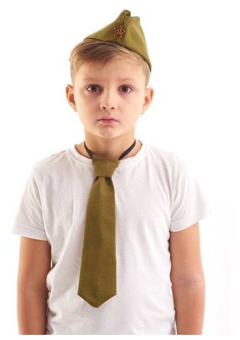 Костюм военного: пилотка и галстук, 56 см