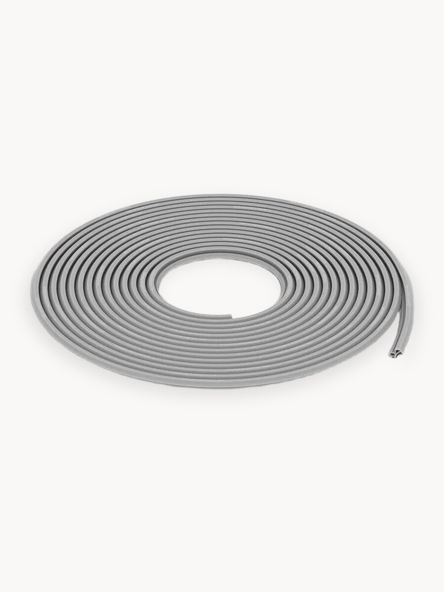 Уплотнитель притворный для пластиковых окон и дверей REHAU раутьюб 5 метров, серый