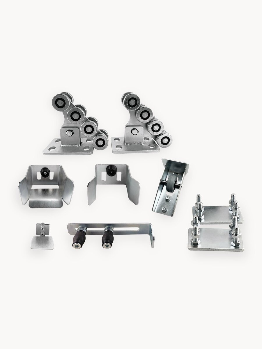 Комплект роликов для откатных ворот Home Gate KIT3RUS + площадки 2шт. Фурнитура для откатных ворот.