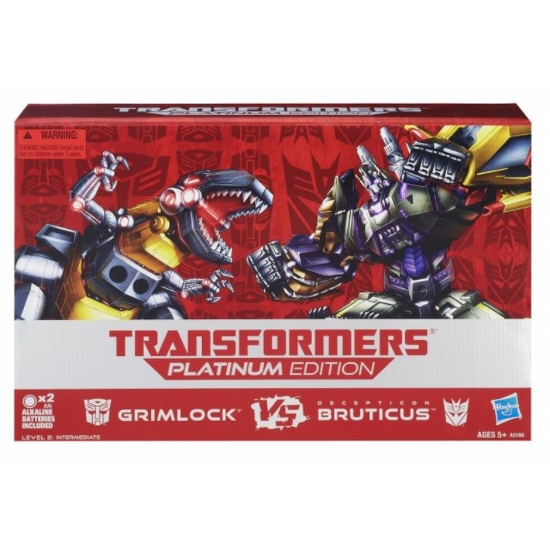 Трансформеры игрушки Hasbro Grimlock vs. Bruticus Transformers Platinum Edition